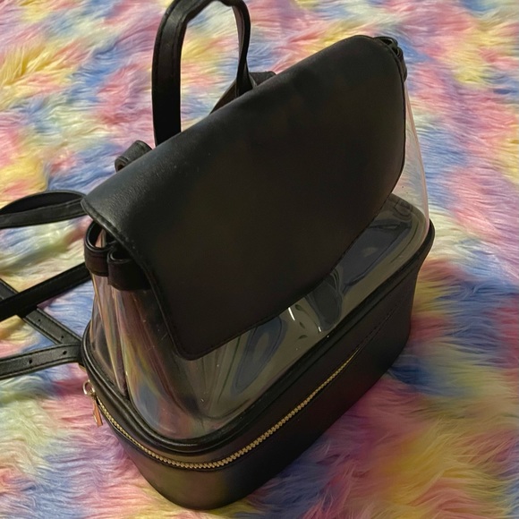 a new day | Bags | Sold Out A New Day Black And Clear Backpack | Poshmark